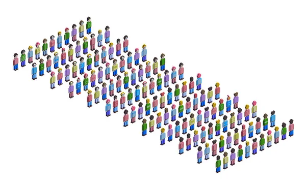 Pixel crowd Stock Photos, Royalty Free Pixel crowd Images | Depositphotos