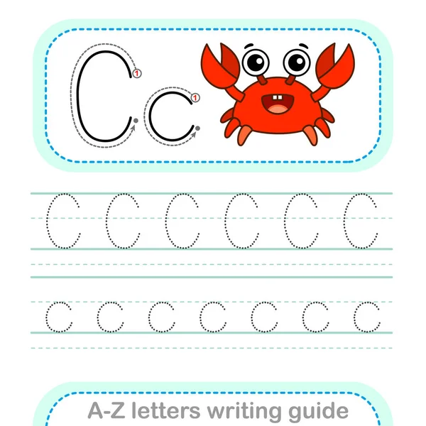 Guide Rédaction Lettres Feuille Travail Tracer Les Lettres Alphabet ...