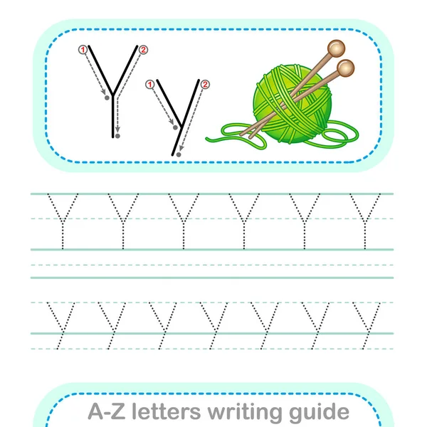 Letter Writing Guide Worksheet Tracing Letters Uppercase Lowercase ...