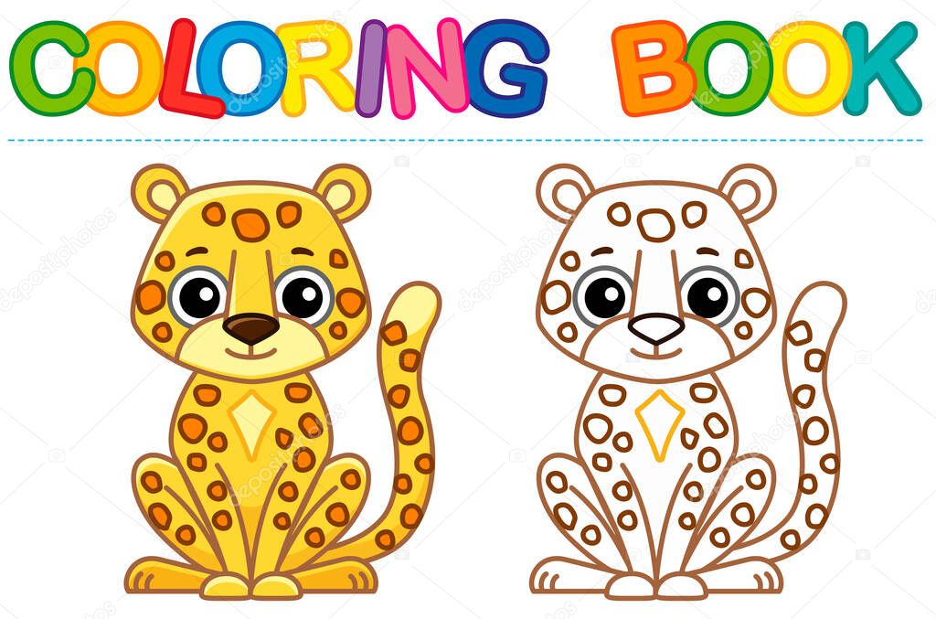 Pagina Da Colorare Del Leopardo Bambino