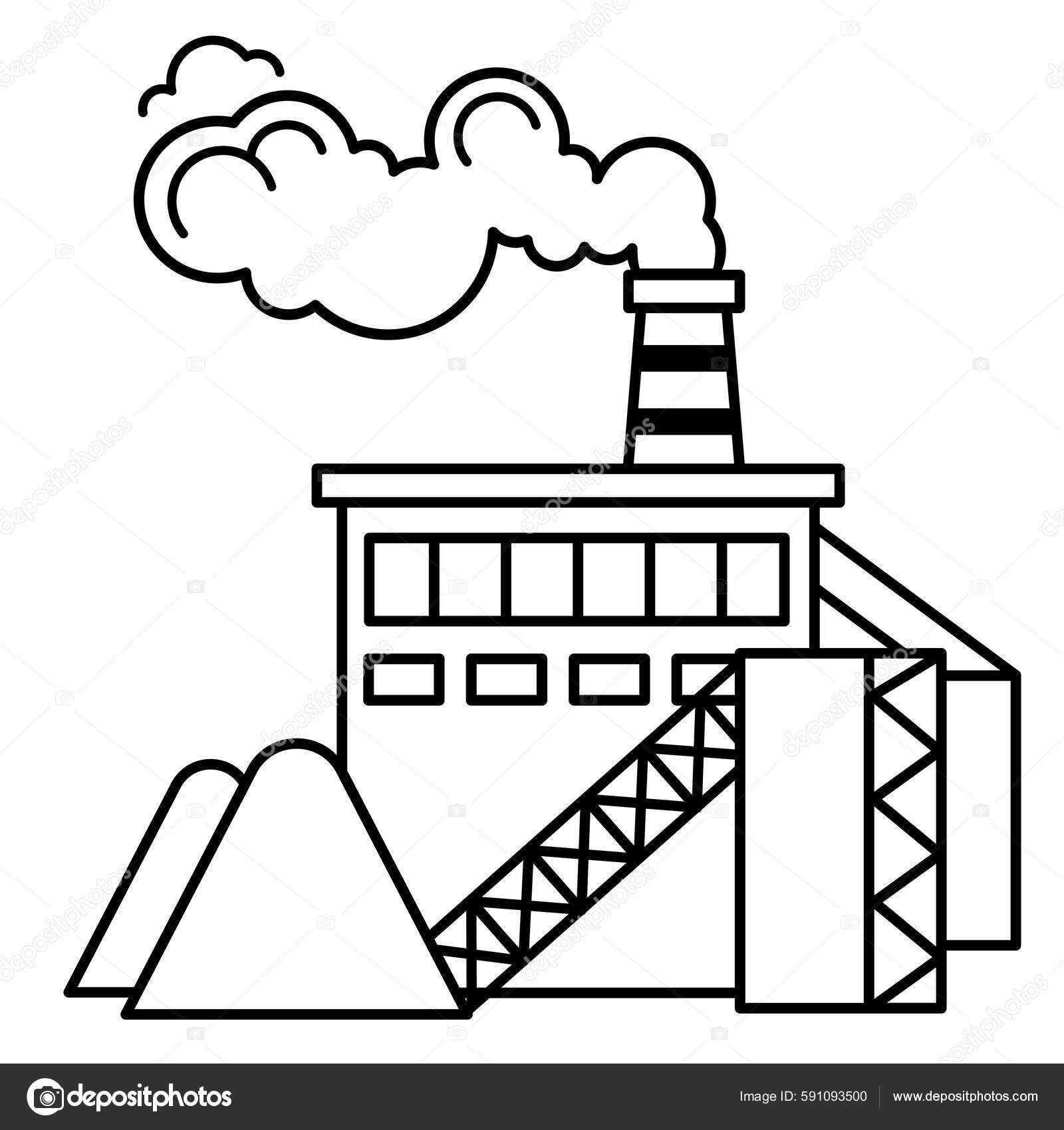 Biomass Energy Power Plant Eco Green Energy Concept Stock Vector by ...