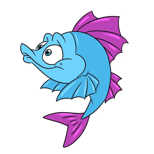 Fish surprise cartoon Stock Illustration by ©Efengai #113235036