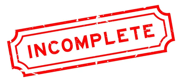 Red Color Corner Label Banner Word Incomplete Gray Background Stock ...