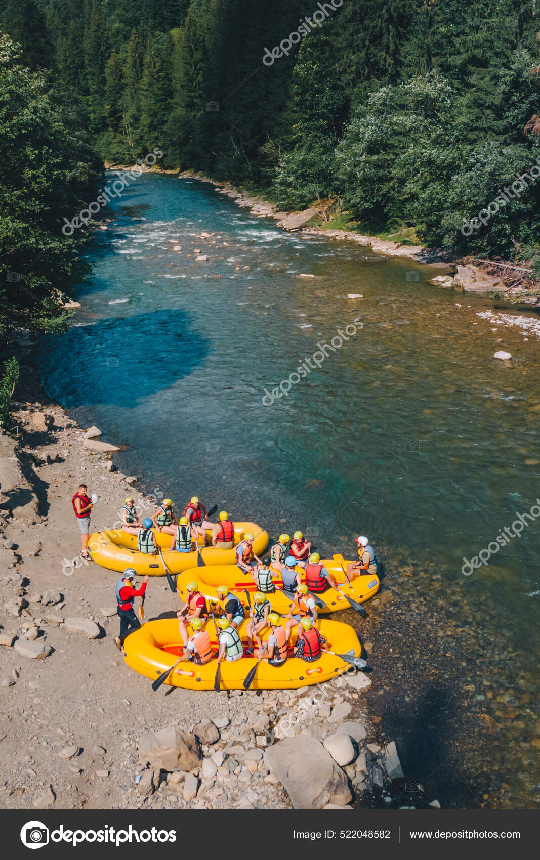 Mountains River Rafting Extreme Attraction Summertime Copy Space ...
