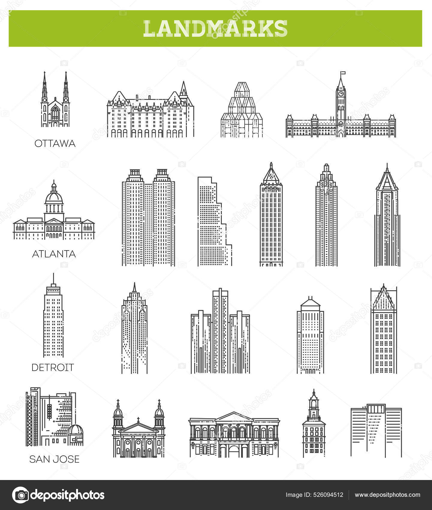 Flat Line Design Style Vector Illustration Icons Set Logos Top Stock ...