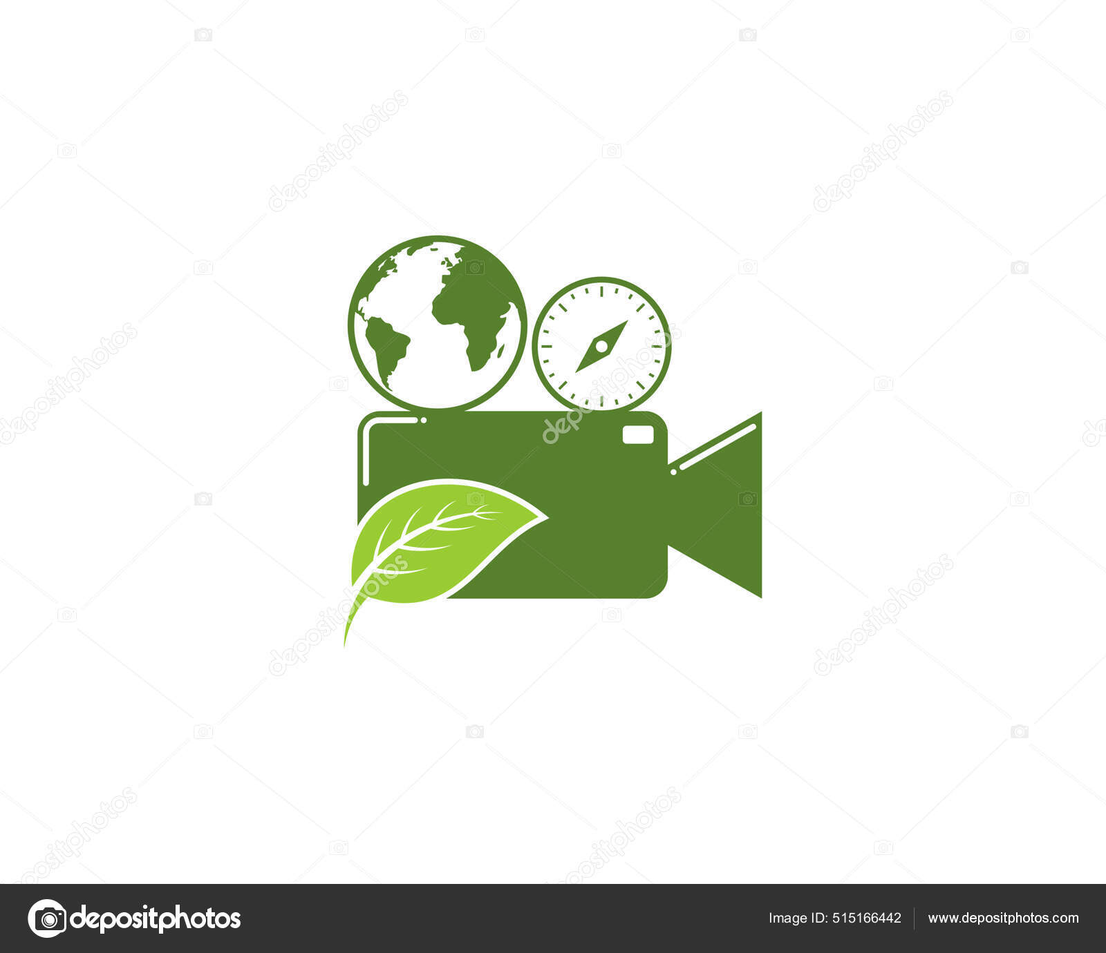 Video Camera Recorder World Map Compass Stock Vector by ©skyace 515166442