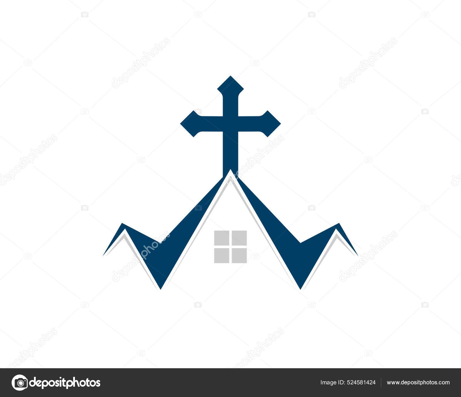 Modern Church Religion Cross Symbol Top Stock Vector by ©skyace 524581424