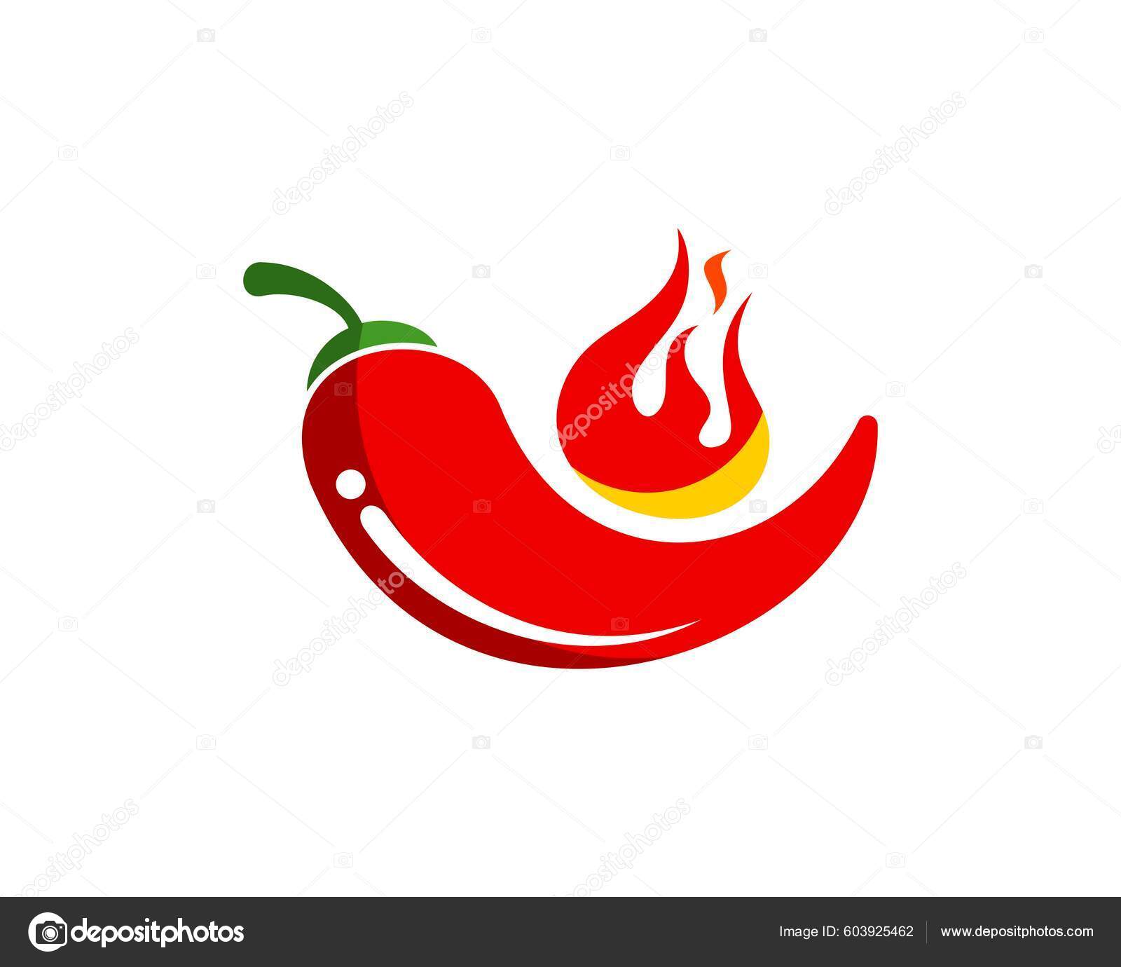 Chilli Fire Shape Stock Vector by ©skyace 603925462