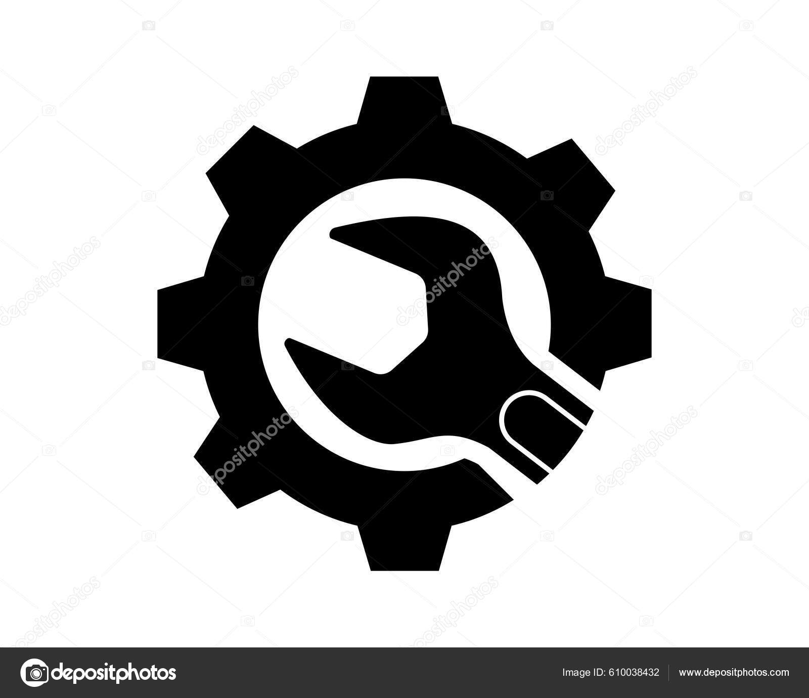 Gear Wrench Shape Stock Vector by ©skyace 610038432