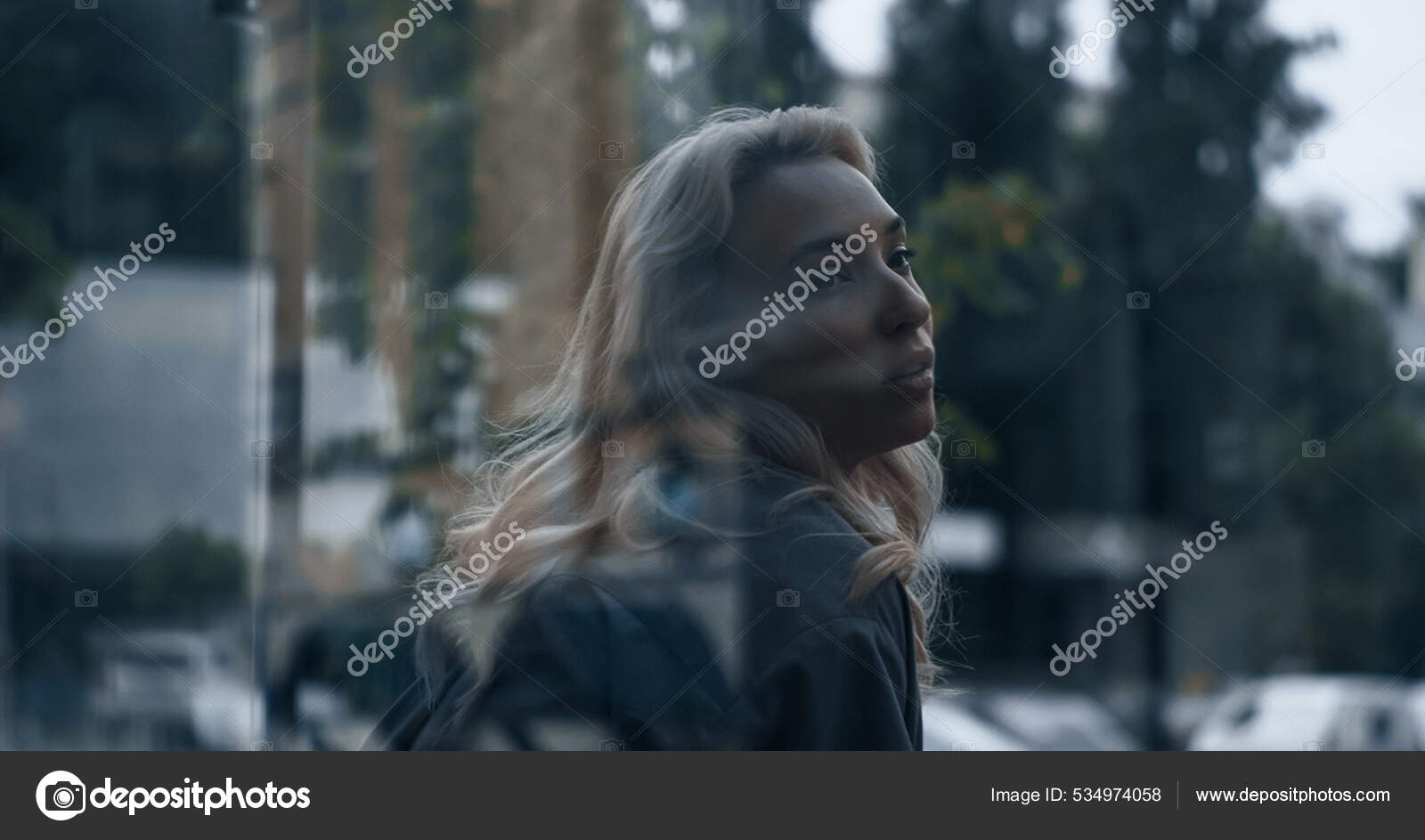 Glass Reflection Person