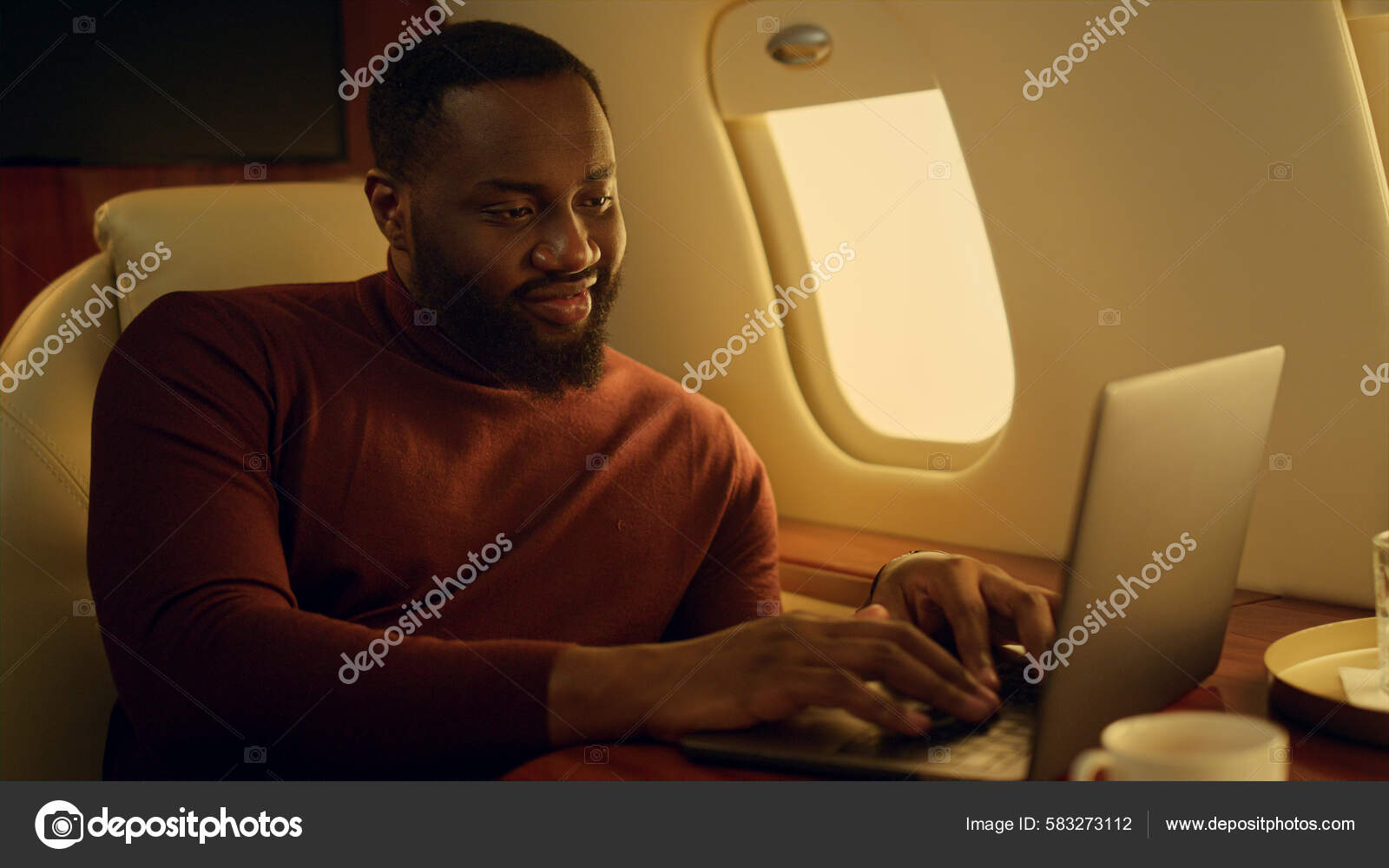 Man Typing An Email