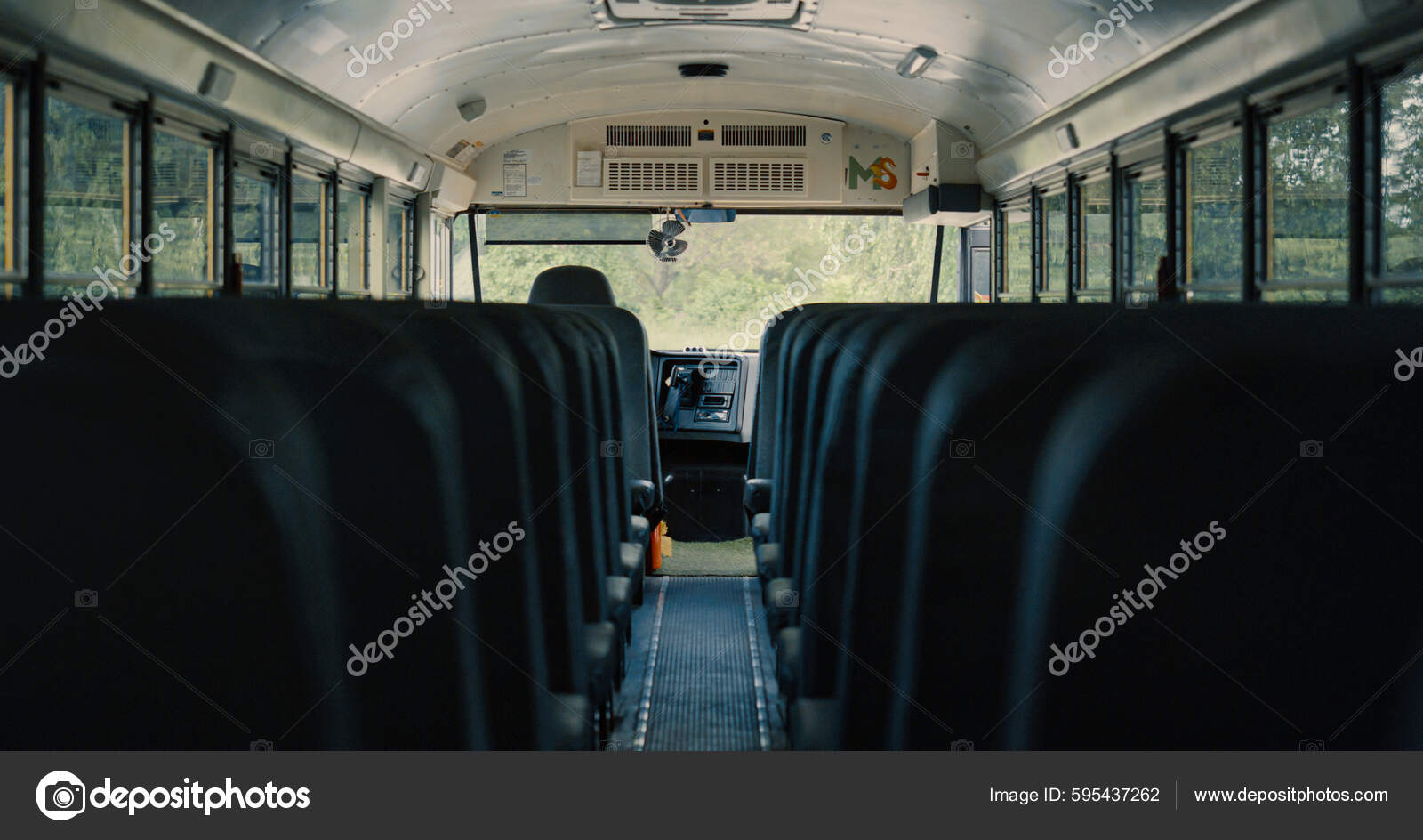 School Bus Driver Interior