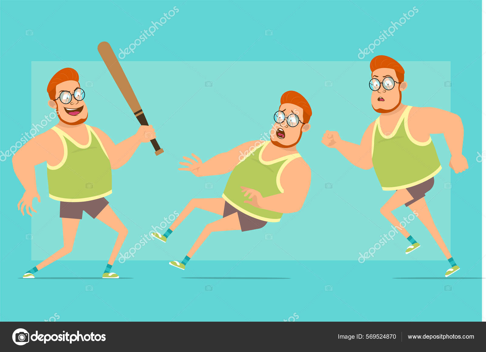 Fat People Cartoon Running