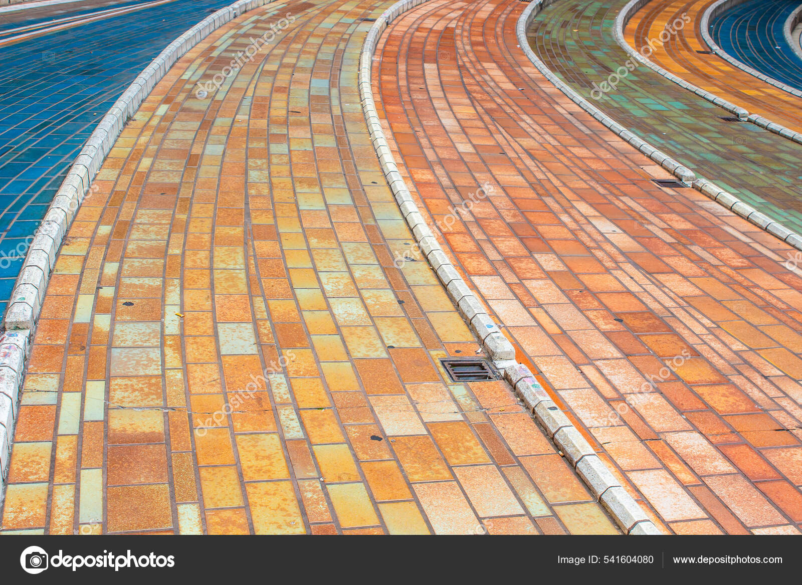 Beautiful whimsical colorful pavement tile blocks in Italy Stock Photo ...