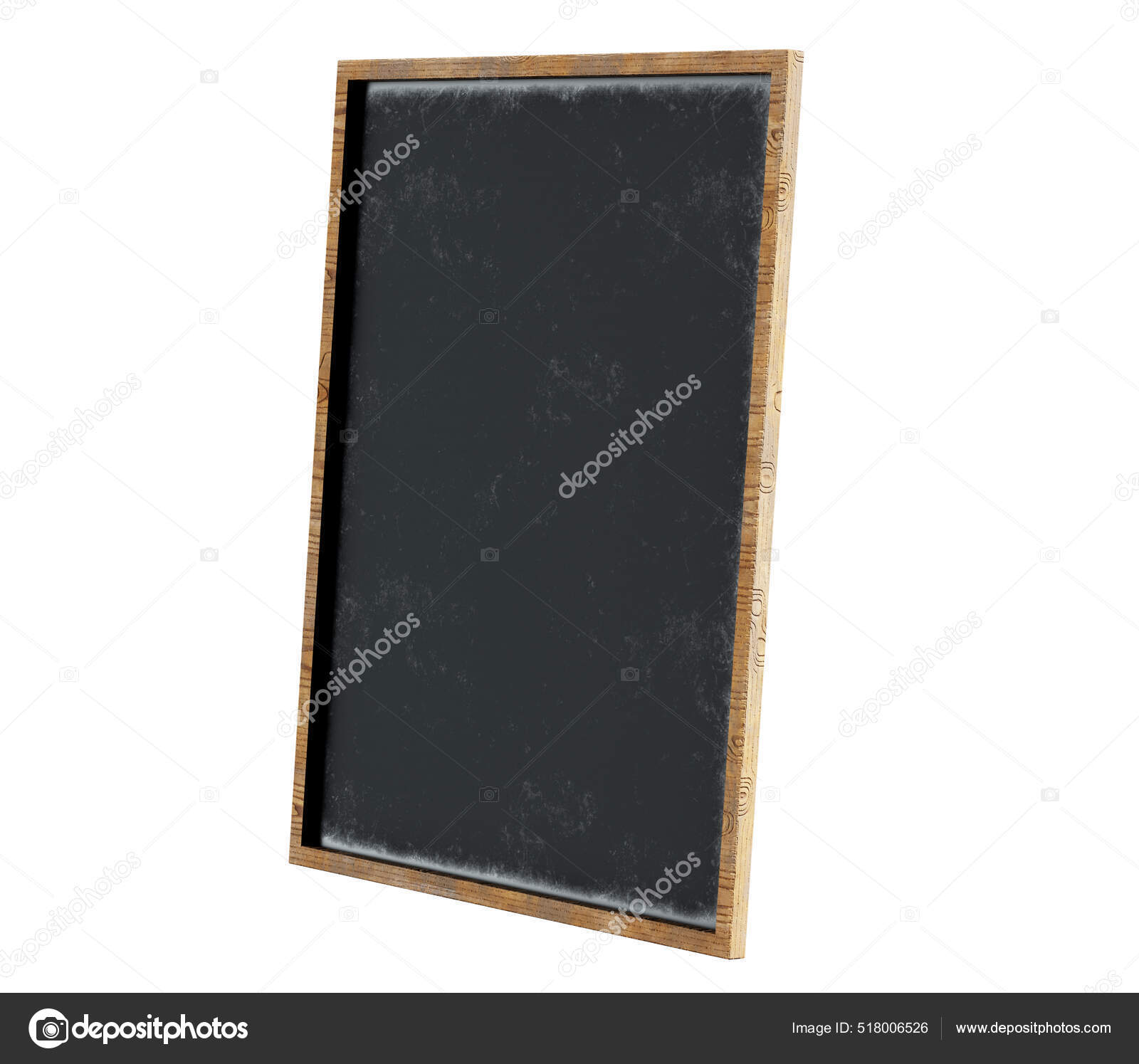 Wooden Sign Board Black Frame Render — Stock Photo © Vadarshop #518006526