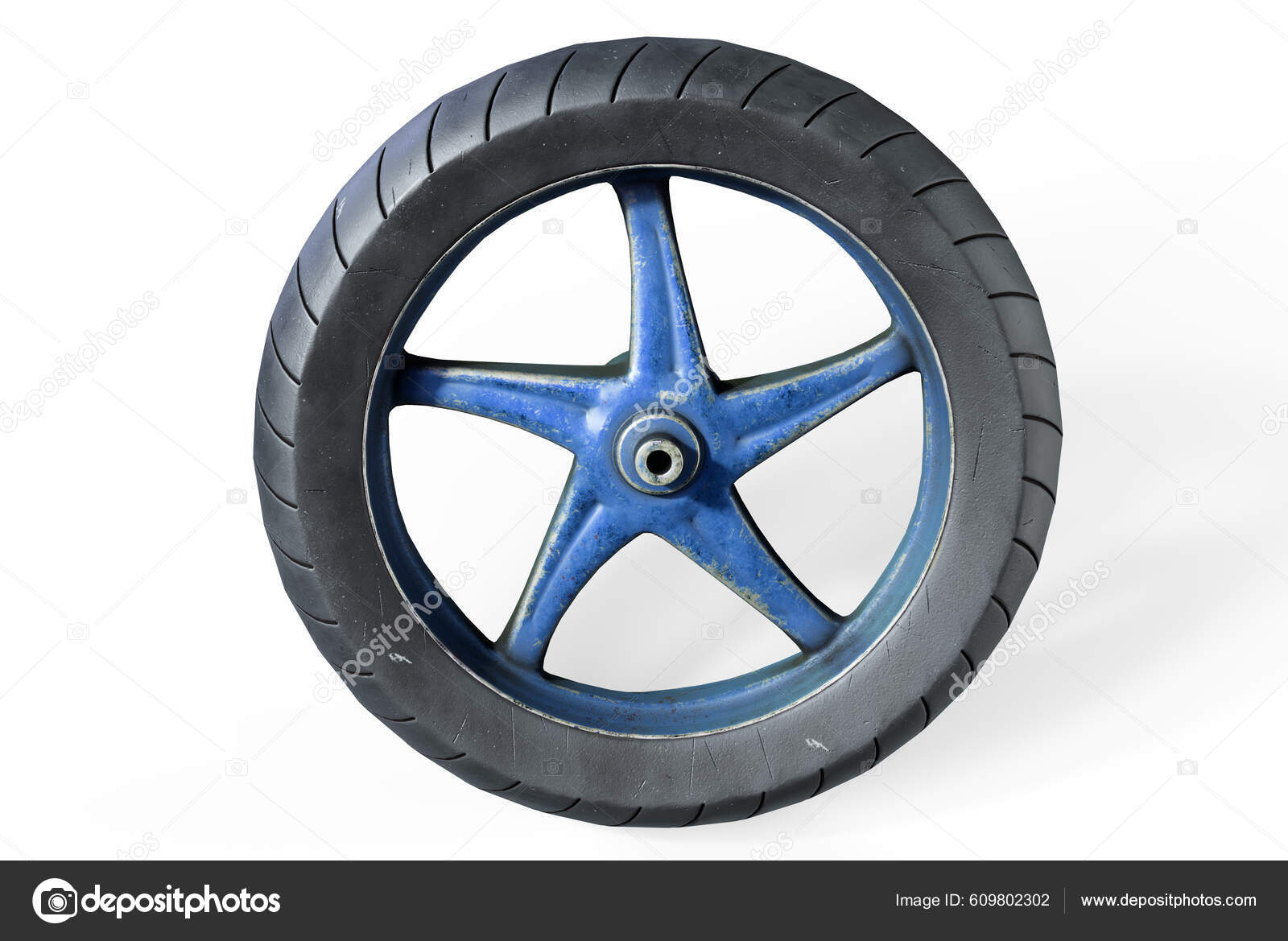 Rueda Del Coche Aislado Sobre Fondo Blanco Render — Foto de stock ...