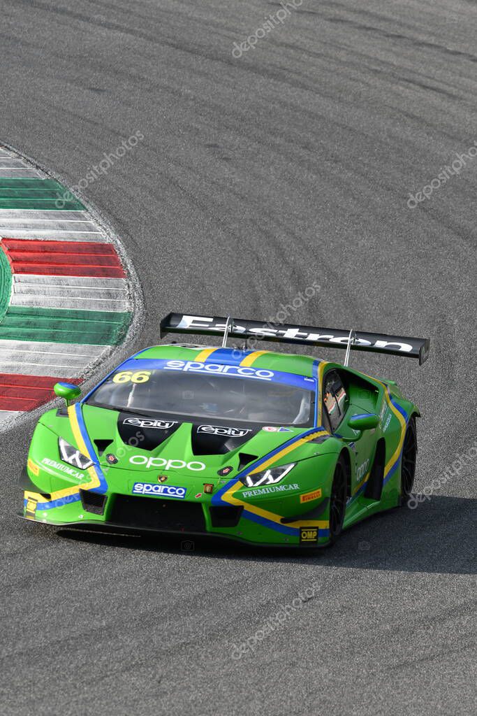 Mugello Circuit, Italy October 8, 2021: Lamborghini Huracan GT3 Evo of ...