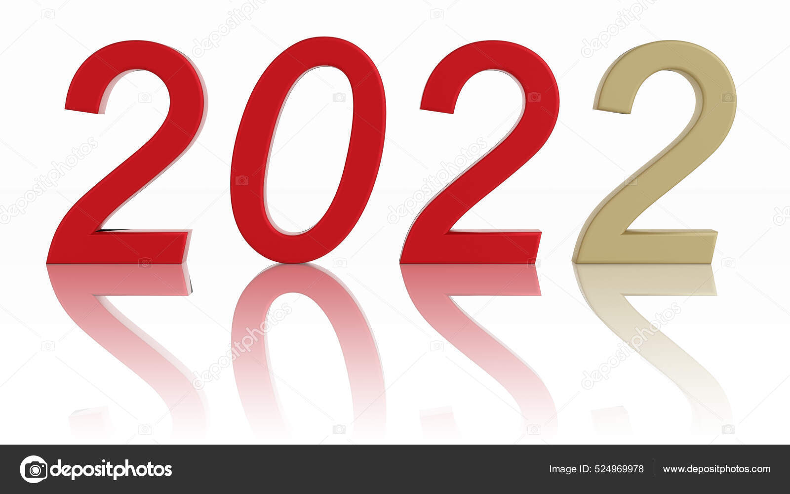 Illustration New Year 2022 New Year 2022 Numbers Celebrate Arrival ...