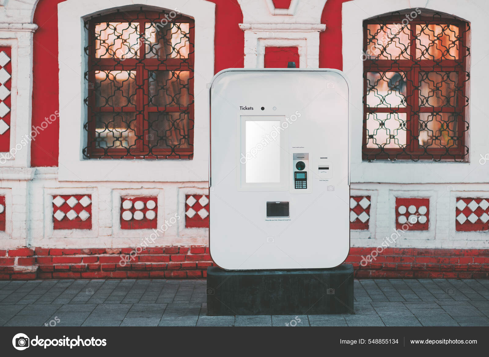 View Modern Ticket Seller Electronic Kiosk Mock Bus Station Antique ...