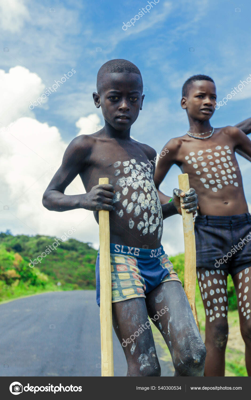 Omo River Valley Ethiopian November 2020 Close Portraits Benna Tribe ...