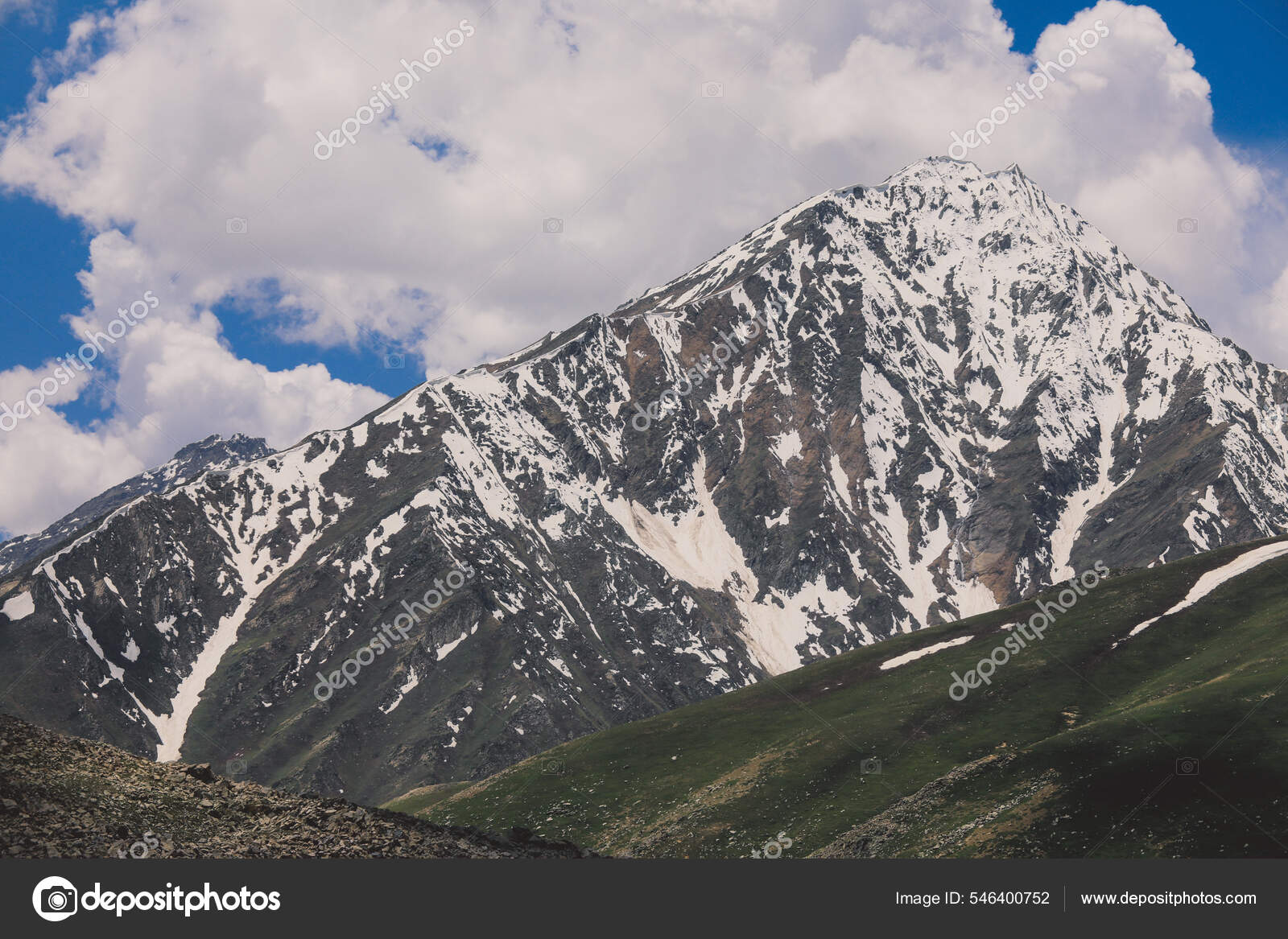 Snow Capped Mountain Peaks Gilgit Baltistan Highlands Pakistan — Stock ...