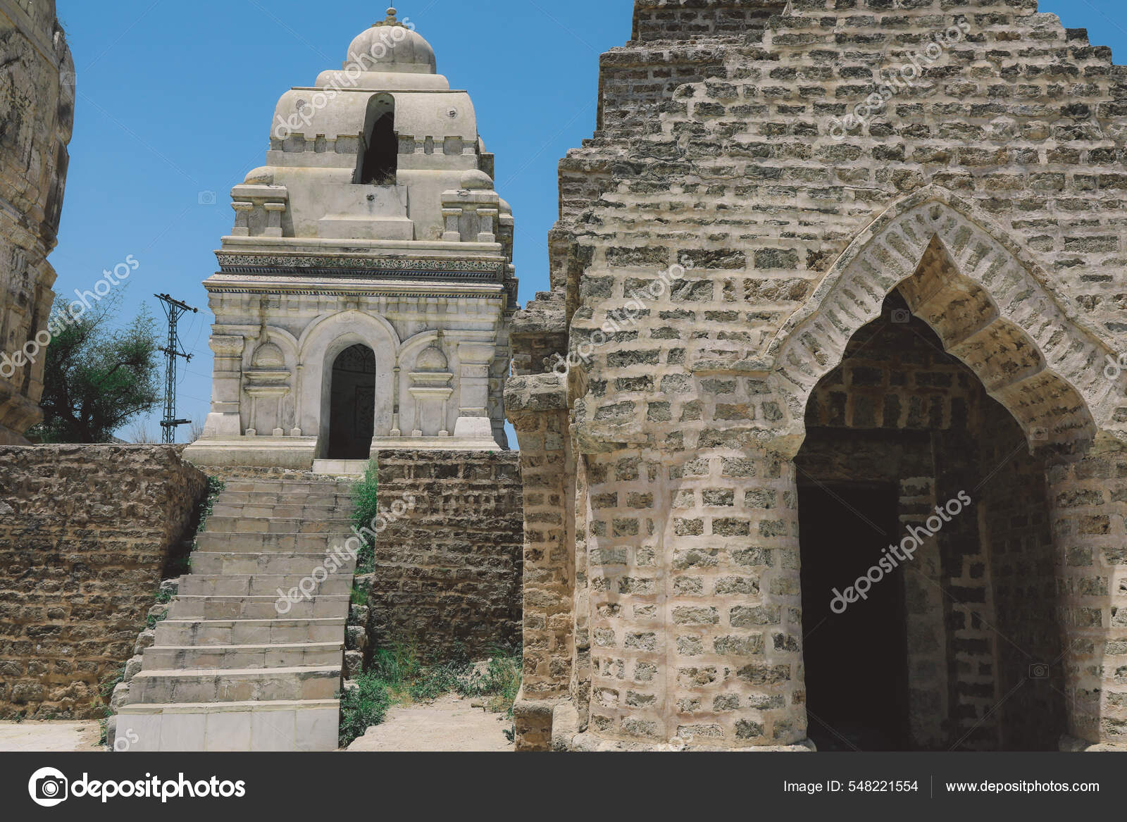 Panoramic View Ruins Shri Katas Raj Temples Also Known Qila — Stock ...
