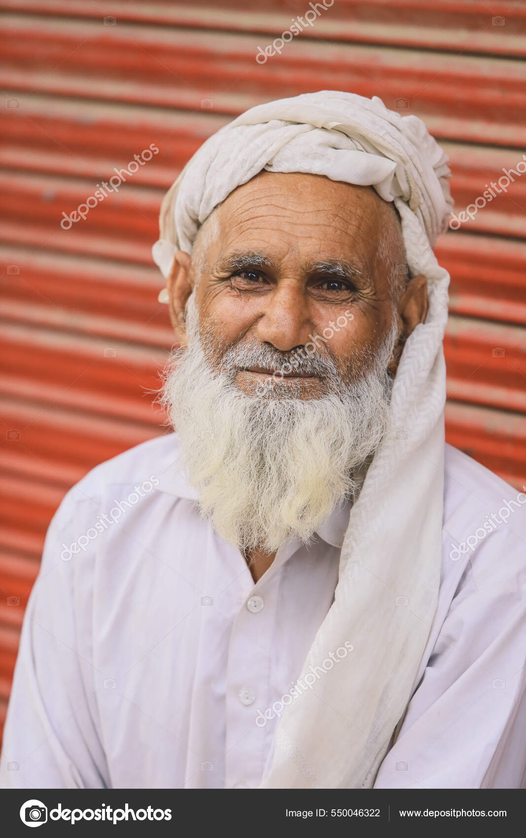 Peshawar Pakistan July 2021 Old Pakistani Man Beard Peshawar City ...