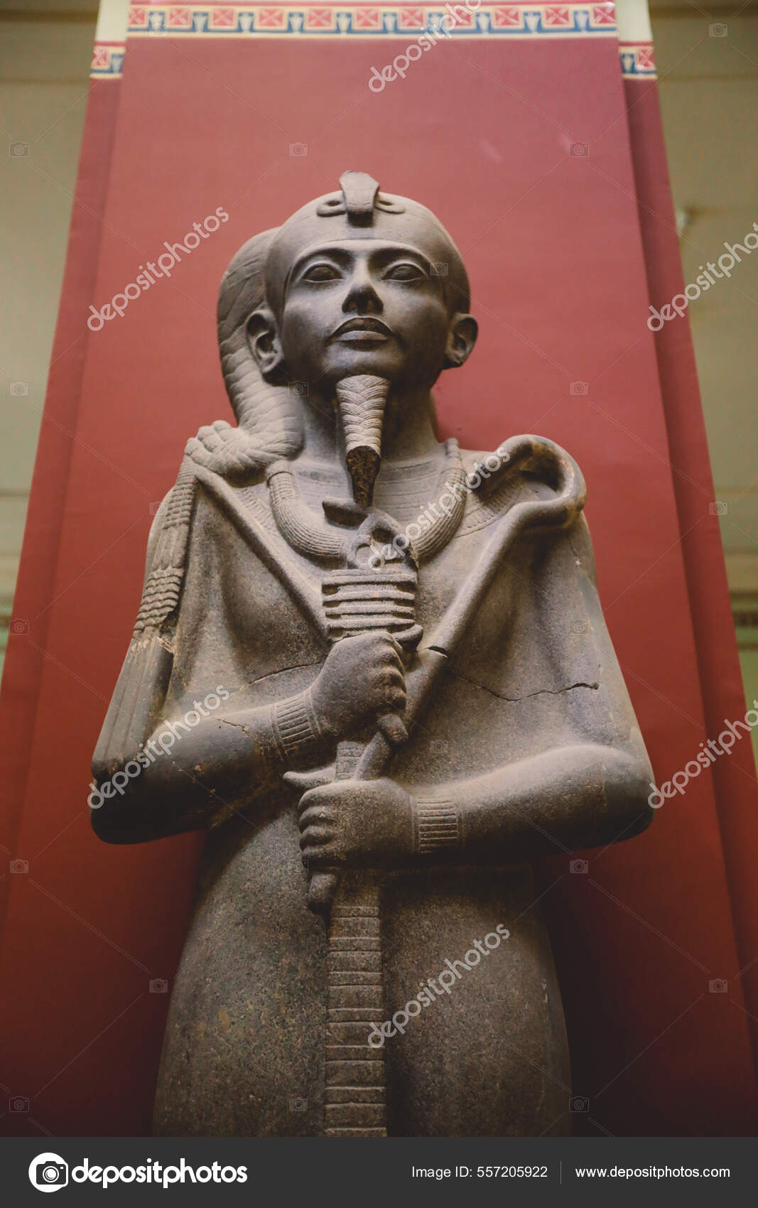 Big Stone Ancient Egyptian Statues Cairo Egyptian Museum Oldest ...