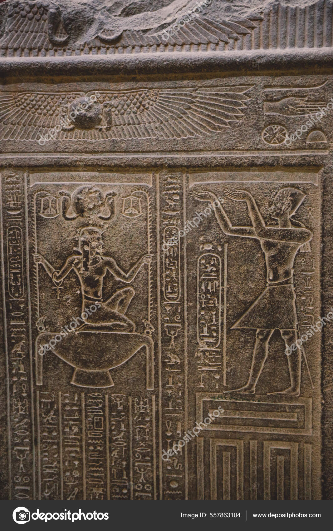 Cairo Egypt November 2021 Interesting Ancient Paintings Engravings ...