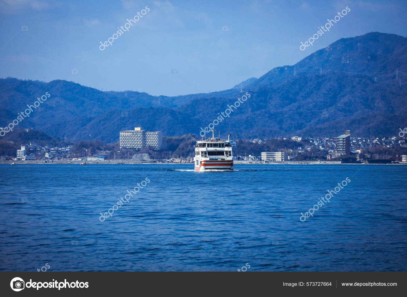 Miyajima Japan January 2020 Ferry Boat Itsukushima Shrine Stock Photo ...