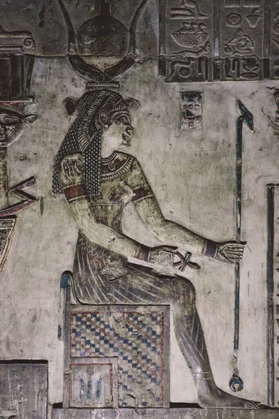 Ancient Egyptian Drawings Pharaoh Tombs Valley Kings Luxor Egypt Stock ...