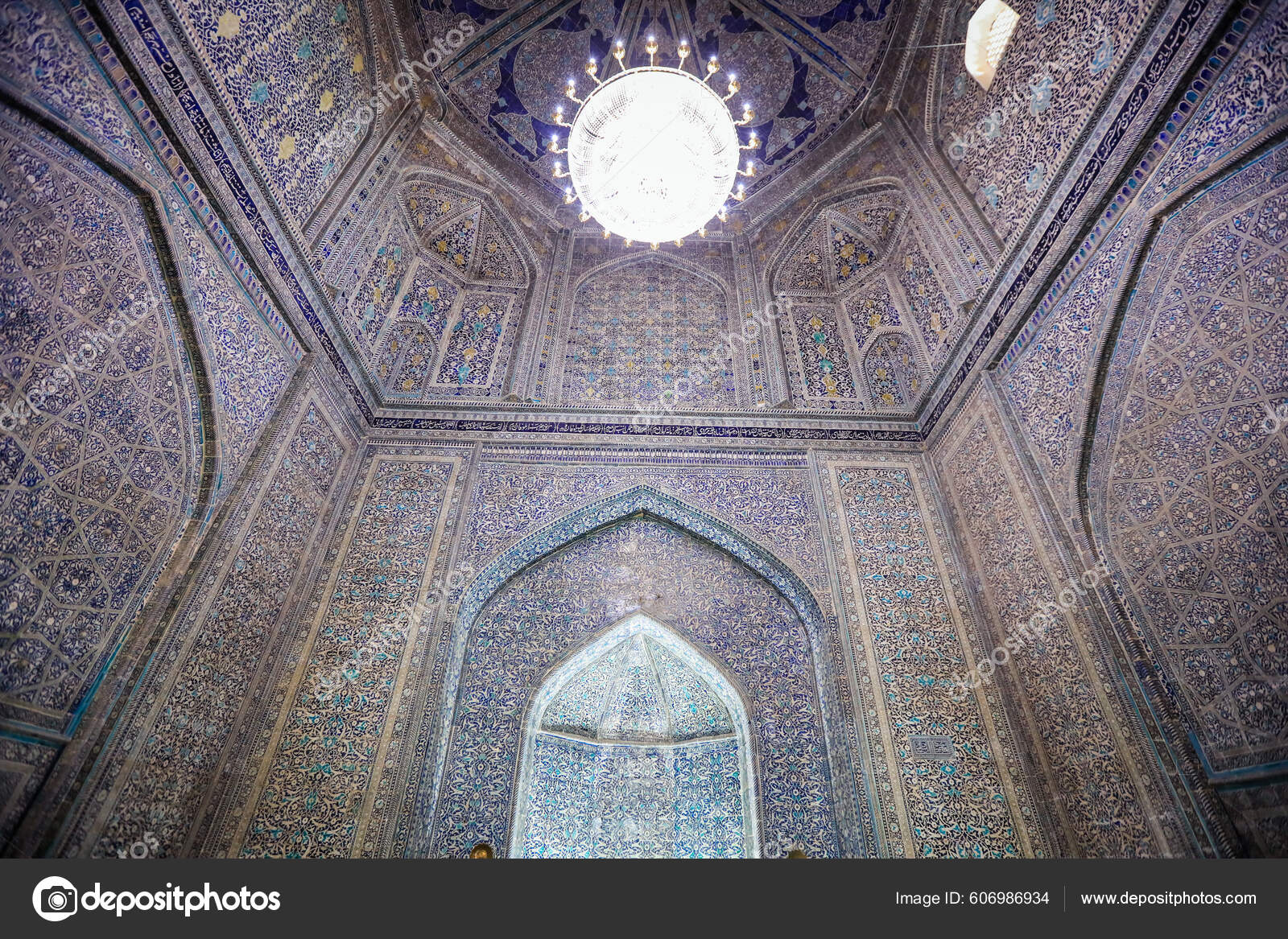 Colorful Building Pahlavan Mahmoud Mausoleum Khiva Uzbekistan — Stock ...