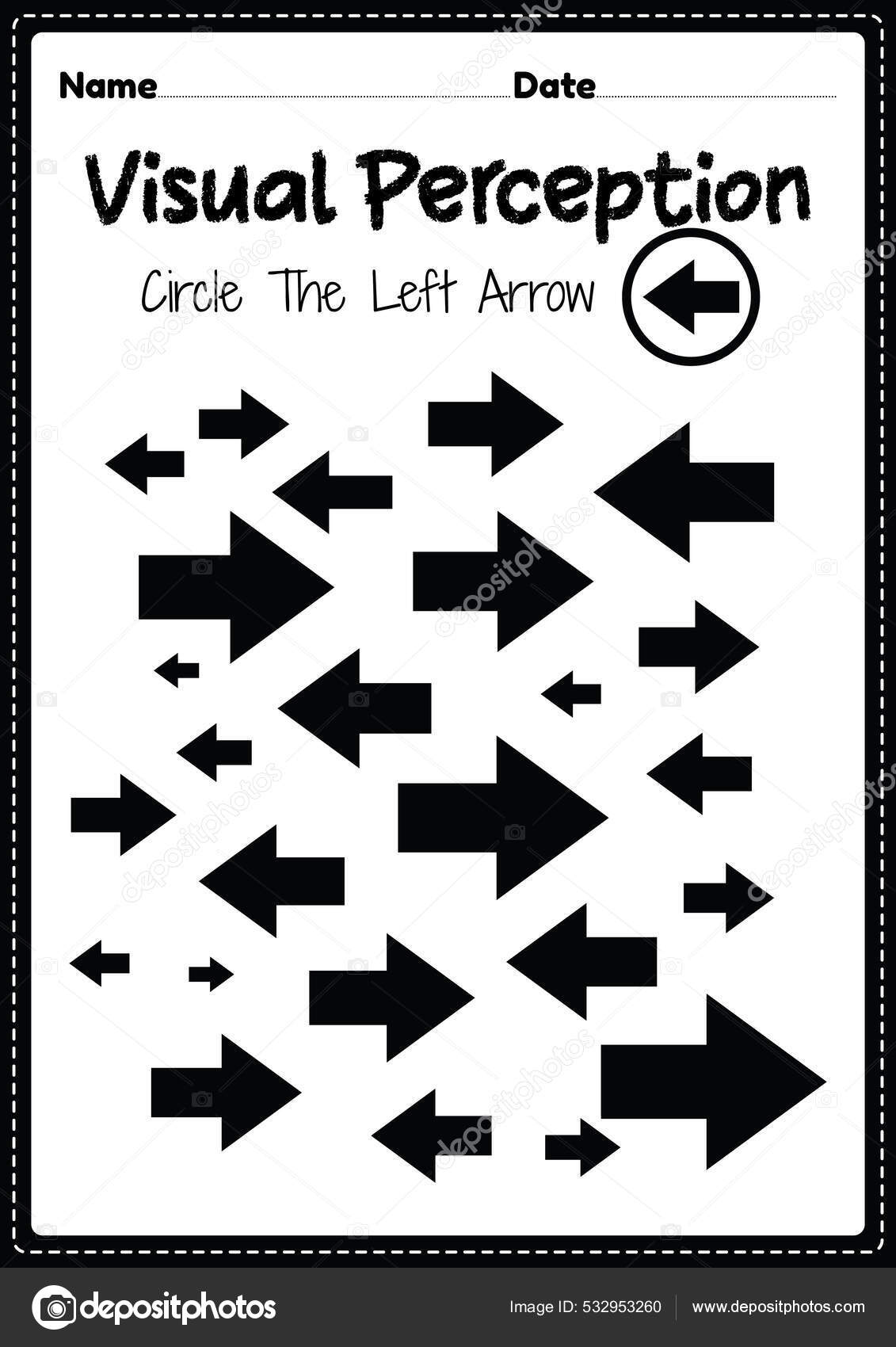 Visual Perception Skills Activity Occupation Therapy Arrow Recognition ... Visual Perception Skills Activity Occupation Therapy Arrow Recognition ...