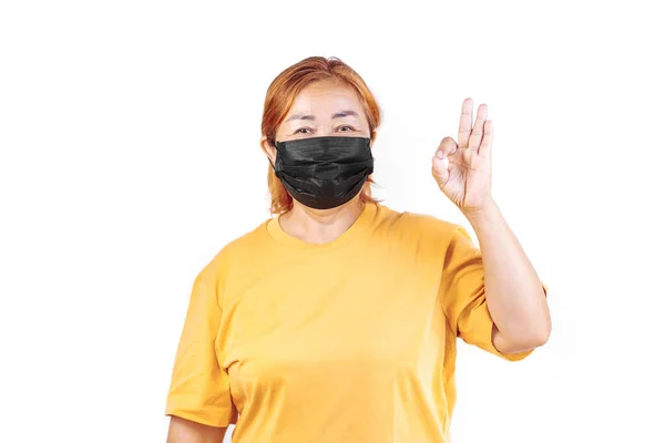 Imágenes de Enfermera carácter con pose tapaboca libres de derechos ...