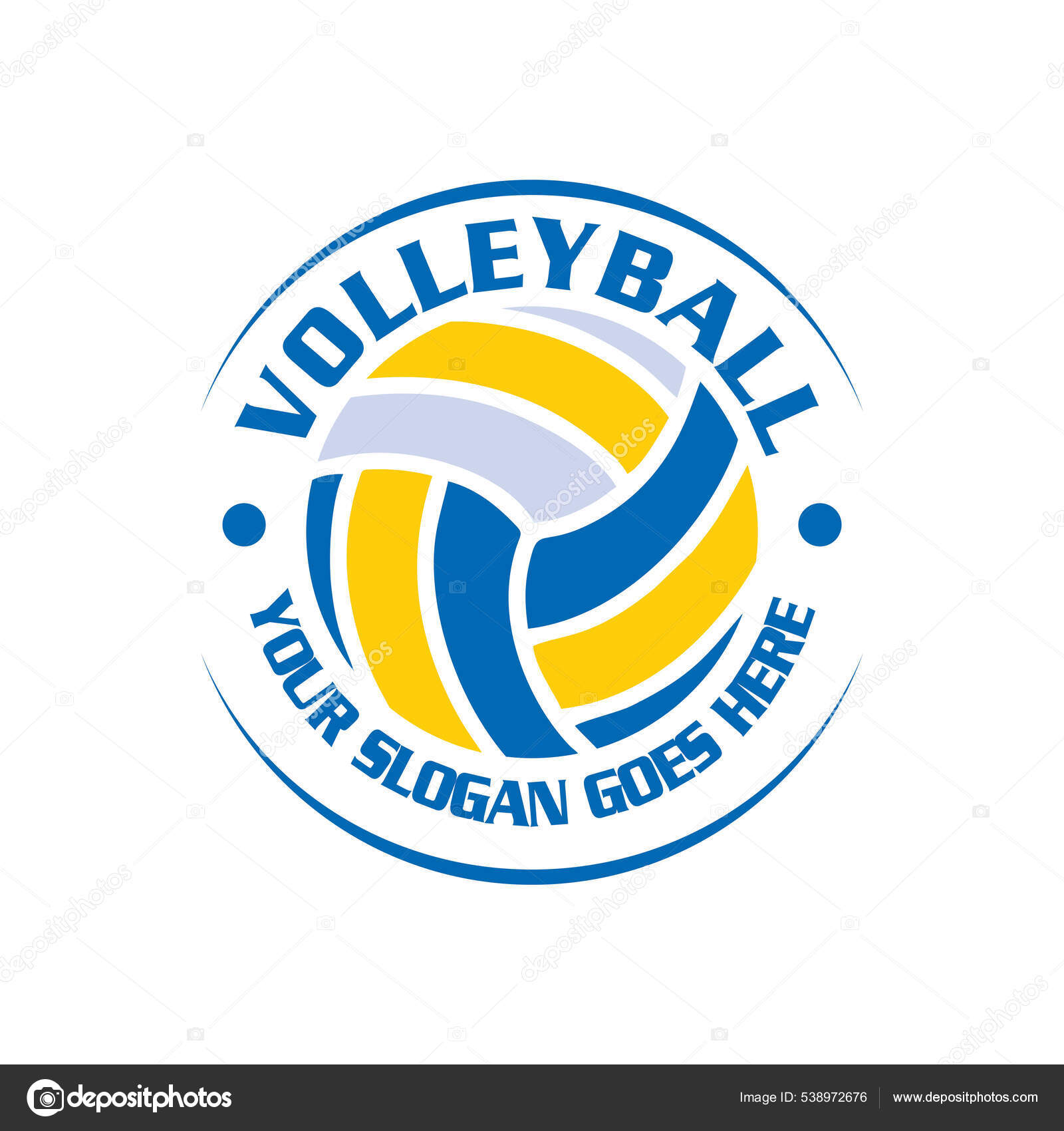Logo Voleibol Vector Logo Deportivo Vector de stock #538972676 de ©Pure ...