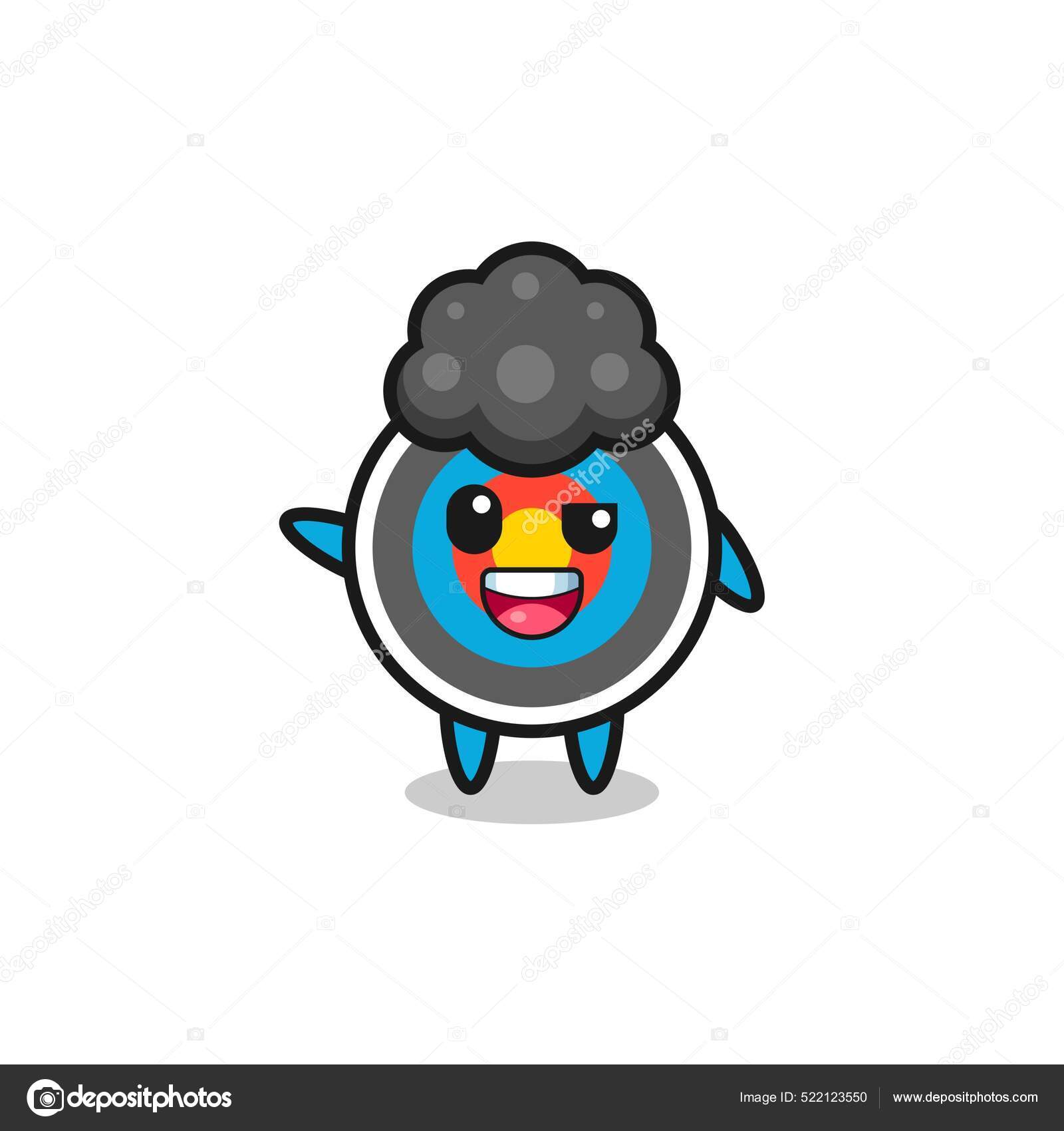 Target Archery Character Afro Boy Cute Design Stock Vector by ...