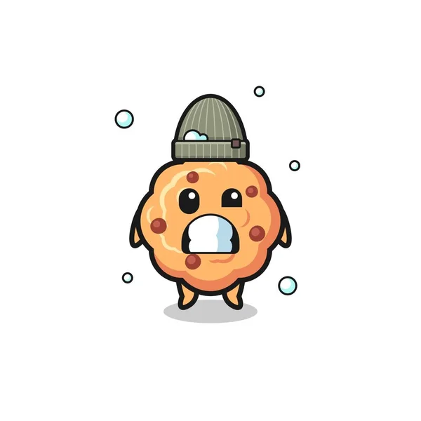 Cute Cartoon Sponge Shivering Expression Cute Design Stock Vector by ...