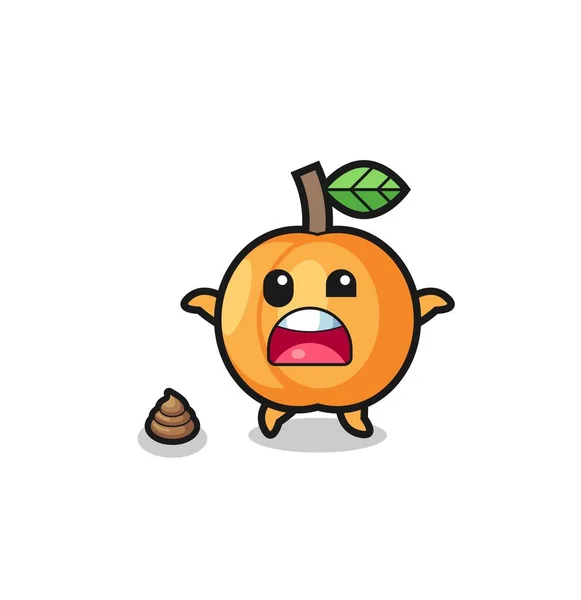 Strawberry Earth Surprised Meet Poop Cute Design Stock Vector by ...