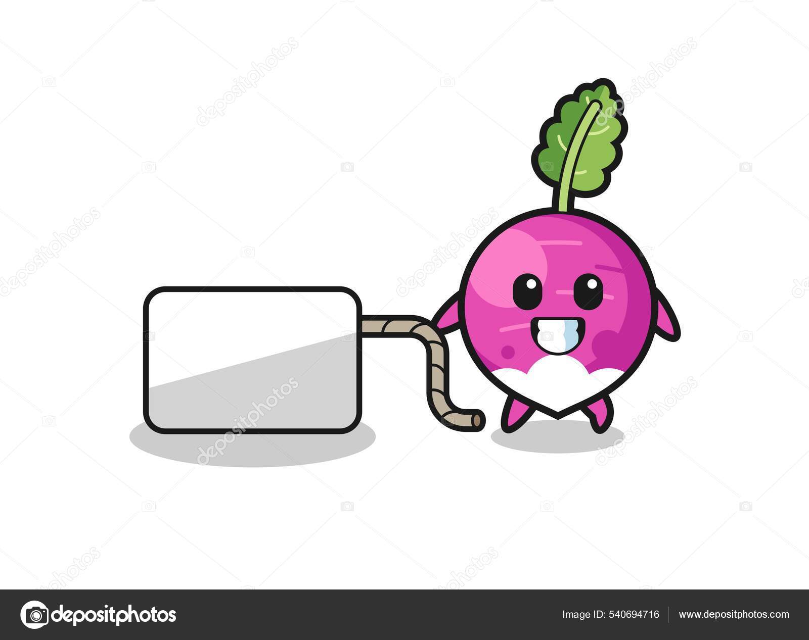 Turnip Cartoon Pulling Banner Cute Design Stock Vector by ©heriyusuf ...