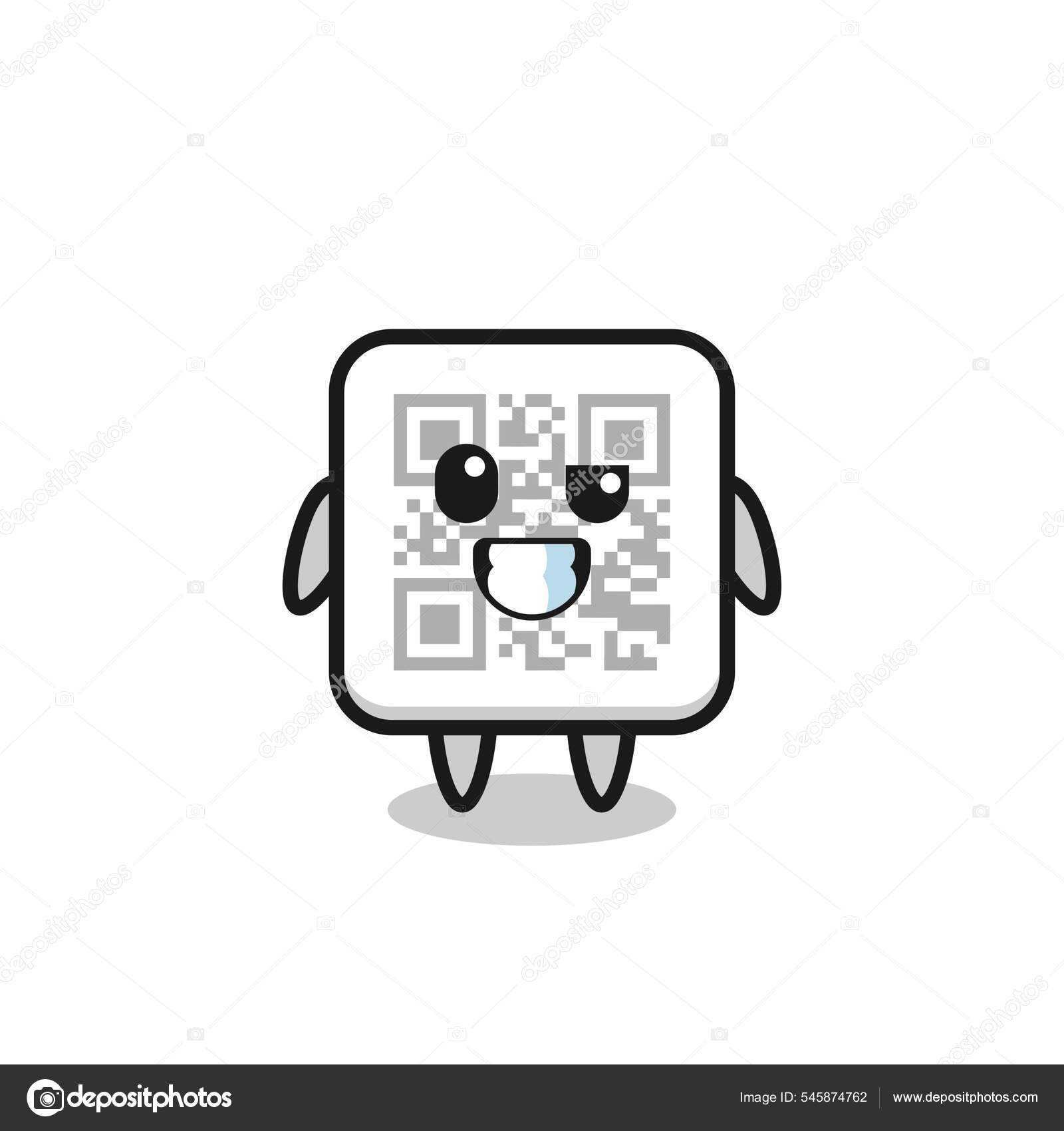 Cute Code Mascot Optimistic Face Cute Design Stock Vector by ©heriyusuf ...