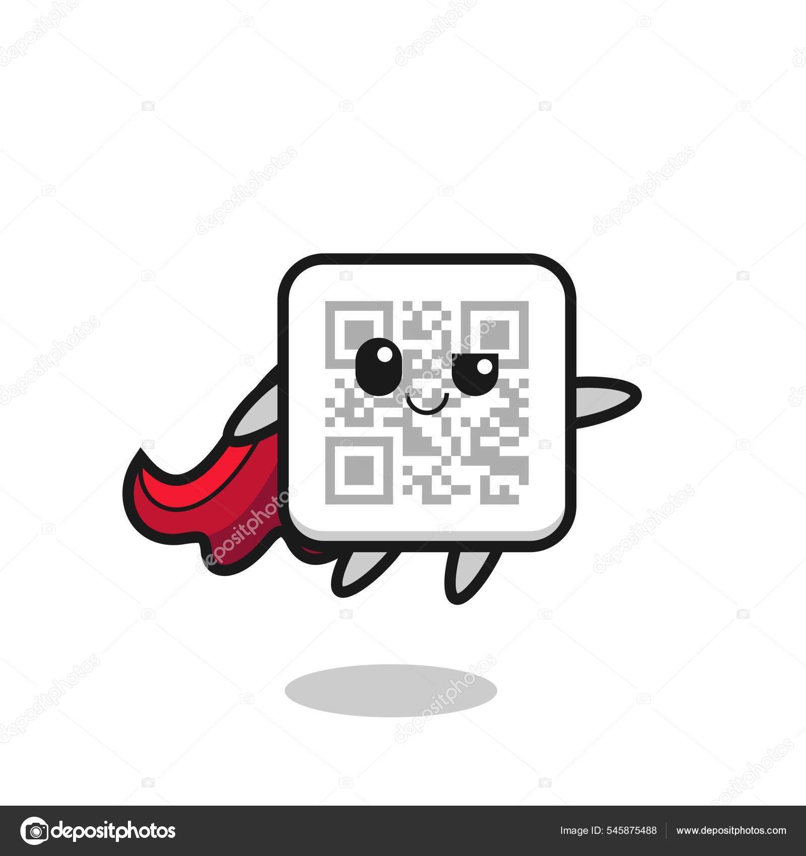 Cute Code Superhero Character Flying Cute Design Stock Vector Image by ...