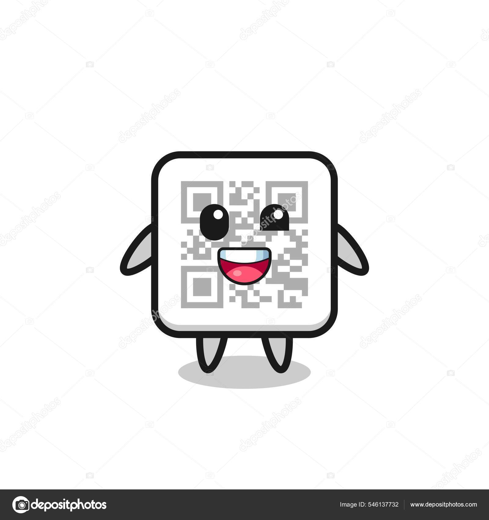 Illustration Code Character Awkward Poses Cute Design Stock Vector by ...