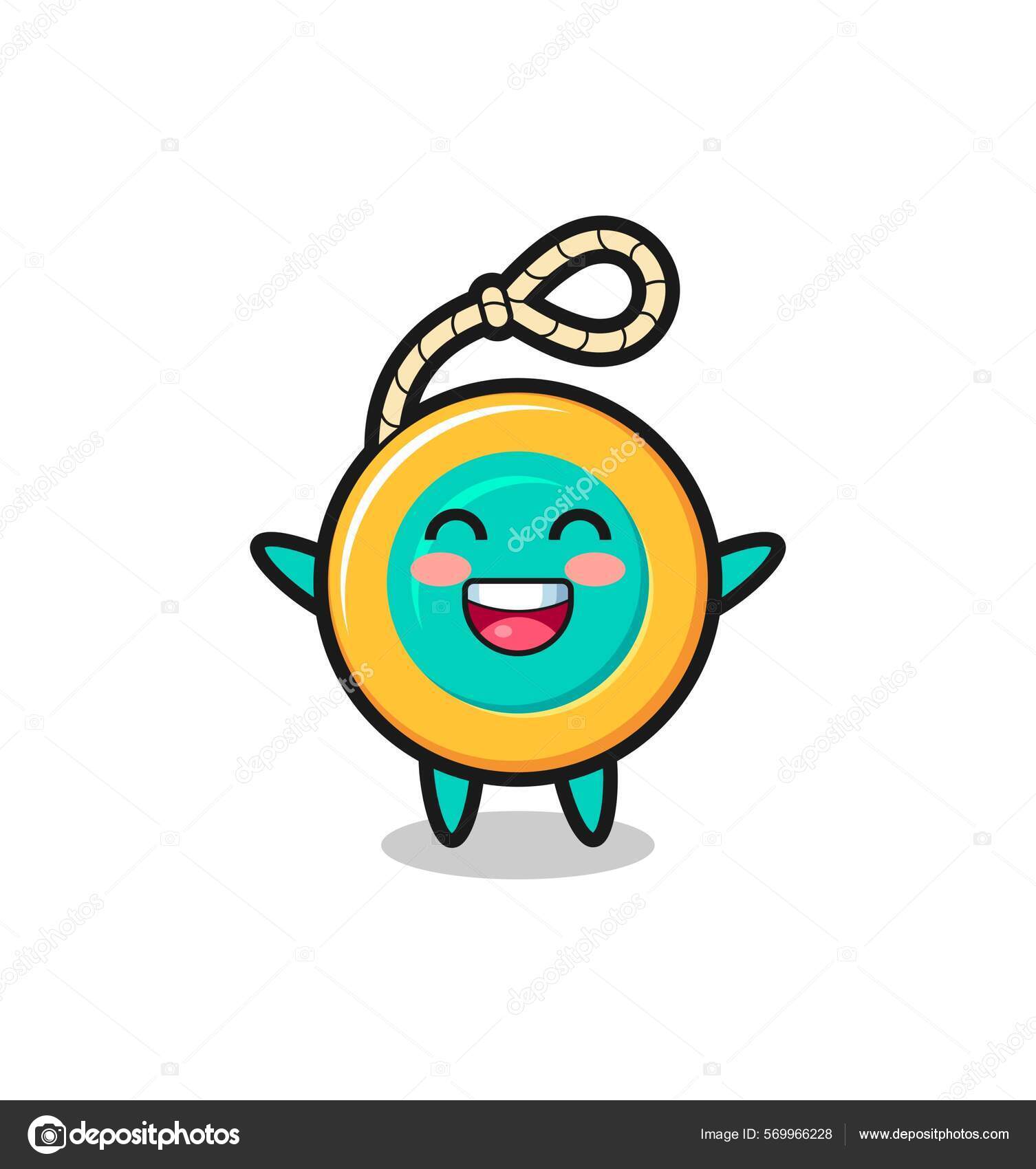 Happy Baby Yoyo Cartoon Character Cute Design Stock Vector Image by ...