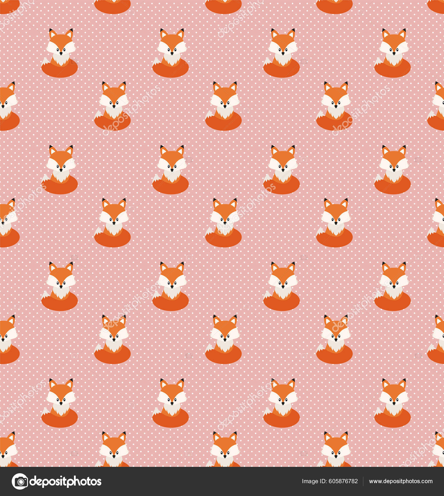 Fox Pattern Wallpaper
