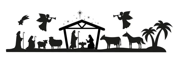 Kreslený betlém Stock vektory, Royalty Free Kreslený betlém Ilustrace ...