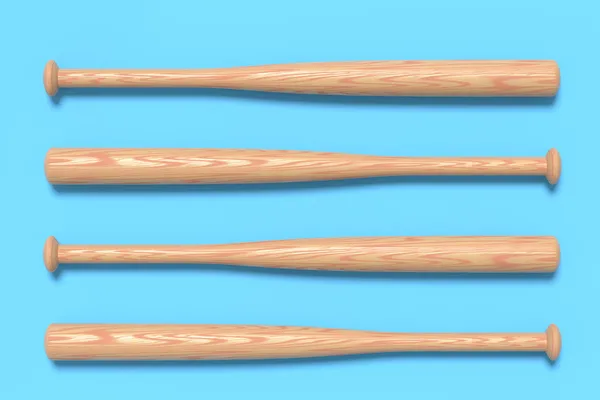 Plain Wooden Baseball Bat