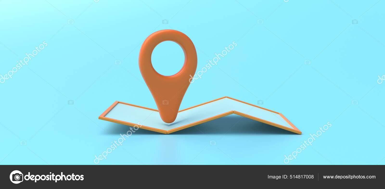 Map Pin Pointer Location Search Travel Navigation Gps Concept Minimal ...