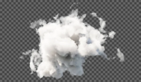 Vector Illustration Fluffy Cloud Haze Transparent Background Weather ...