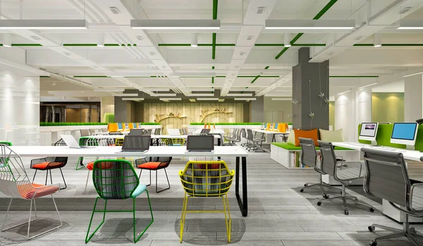 Render Modern Office Front Desk Meeting Room Stock Photo by ©mtellioglu ...