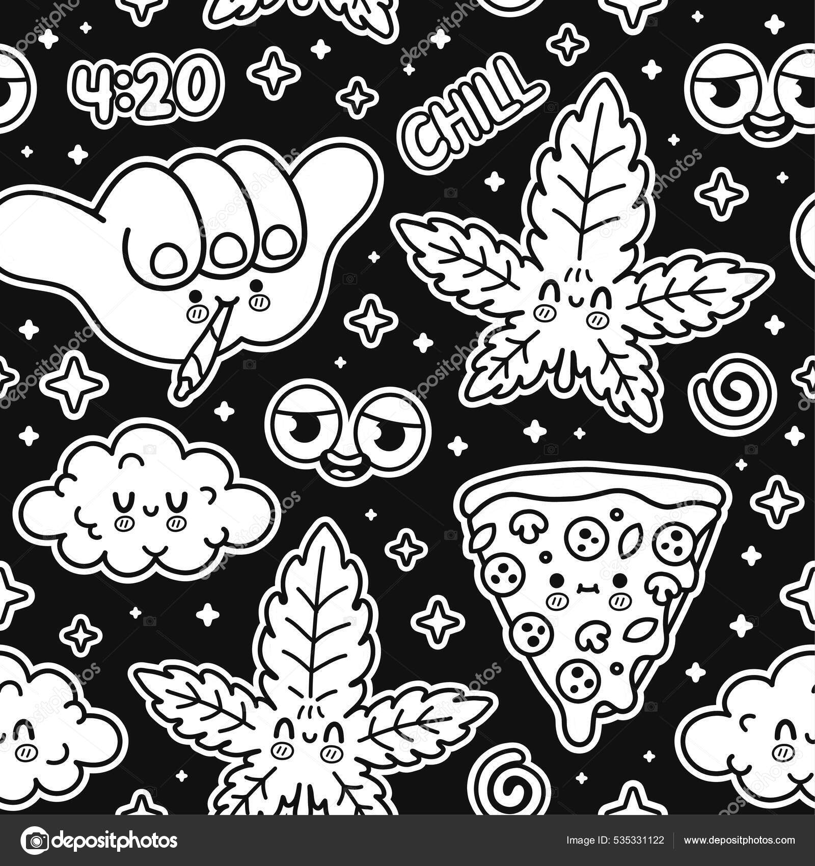 Trippy Weed Pattern